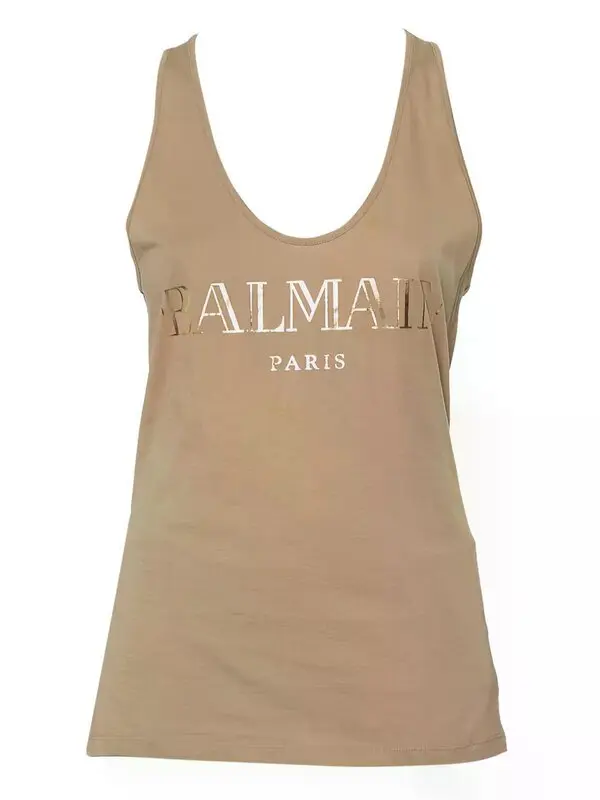 Balmain Logo-print Tank Top