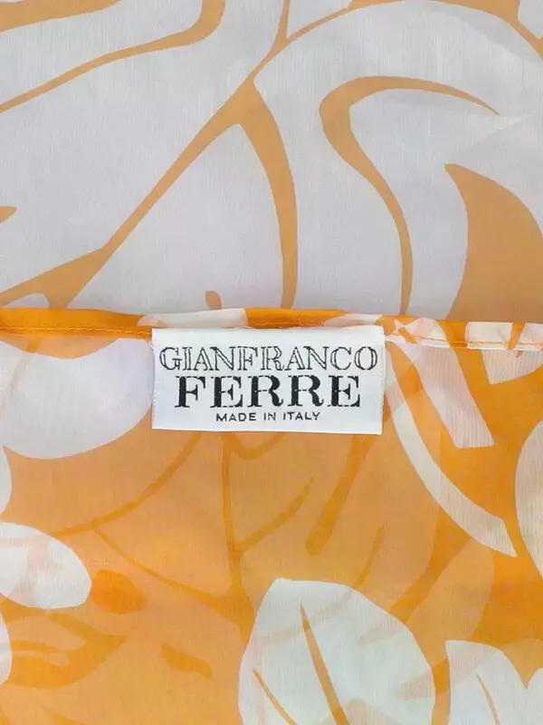 Gianfranco Ferre Floral-print Silk Scarf