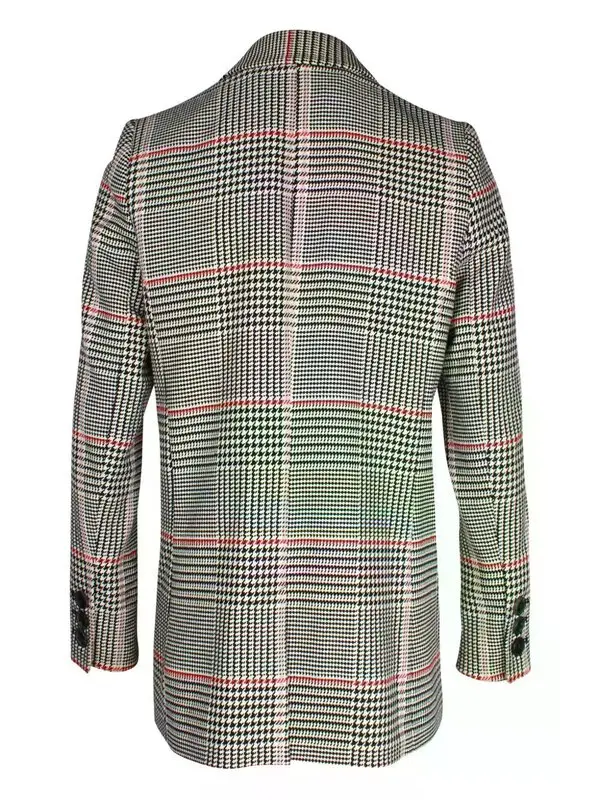 ANINE BING Plaid Double-breasted Blazer