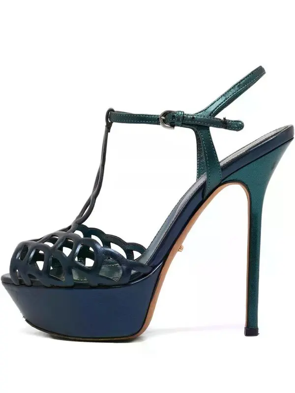 SERGIO ROSSI 130mm Platform T-strap Sandals