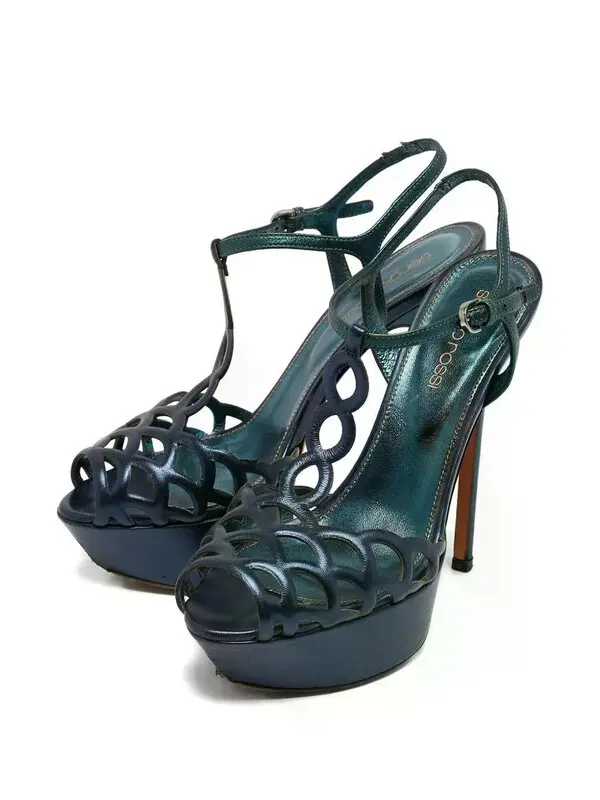 SERGIO ROSSI 130mm Platform T-strap Sandals