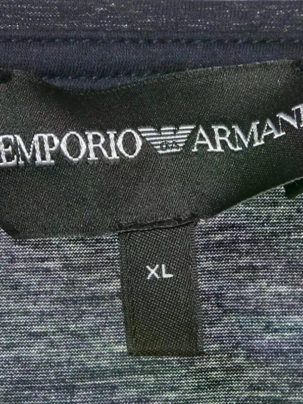 Emporio Armani Logo-print Cotton T-shirt - Blue