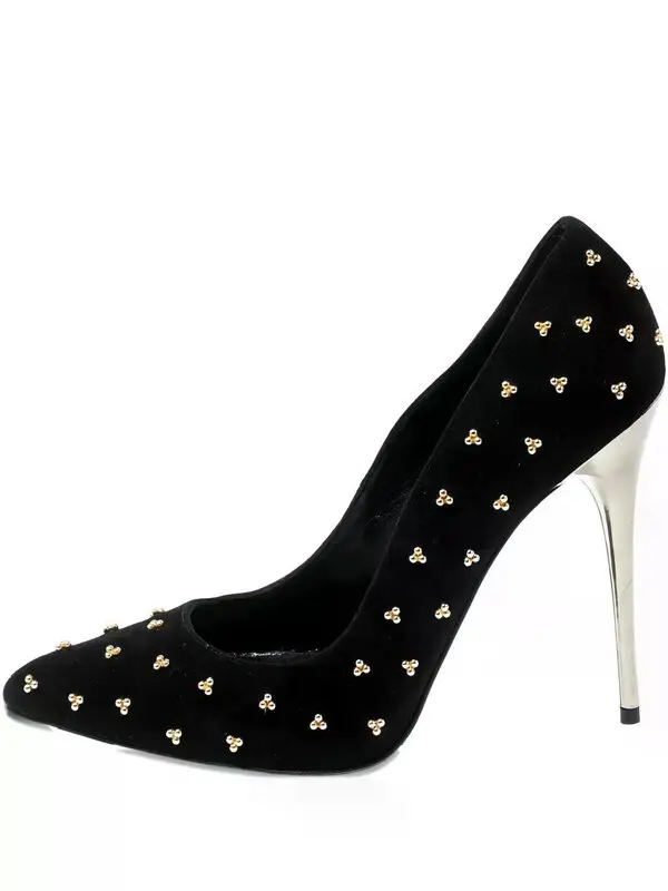 Alexander McQueen 120mm Studded Pumps - Black