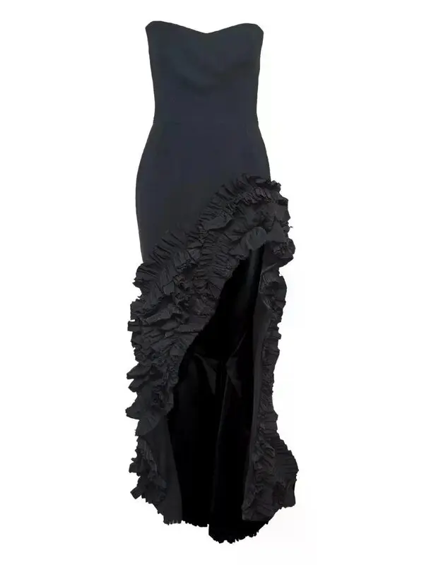 Maticevski Ruffled Asymmetric Hem Dress