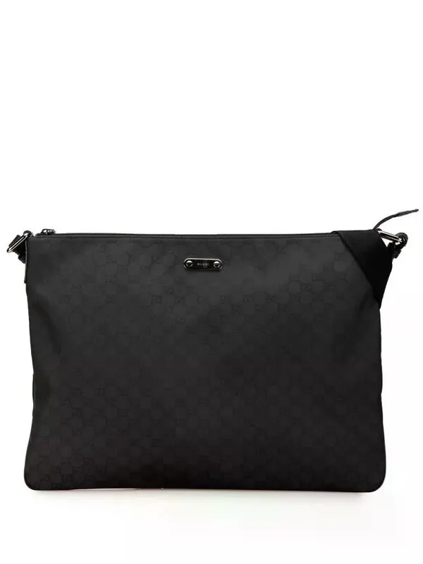 Gucci Gg Nylon Crossbody Bag - Black