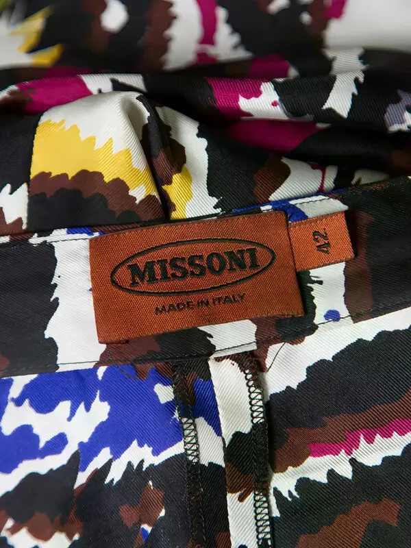 Missoni Pleated Printed Trousers