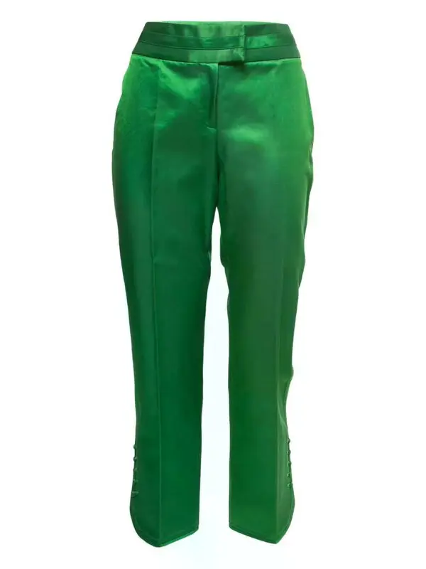 Dior Satin Button-fastening Trousers