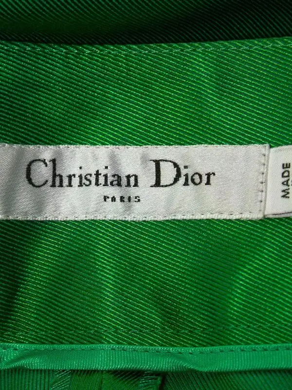 Dior Satin Button-fastening Trousers