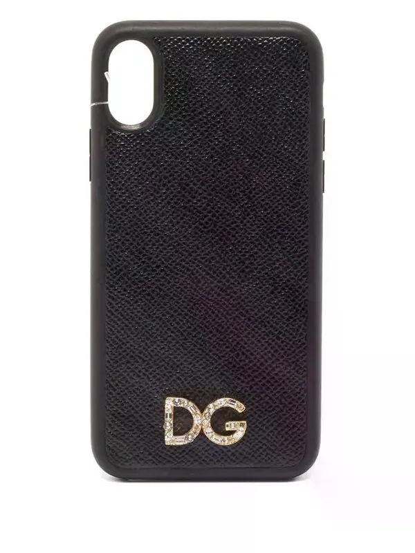Dolce & Gabbana Logo-embellished Iphone Case - Black