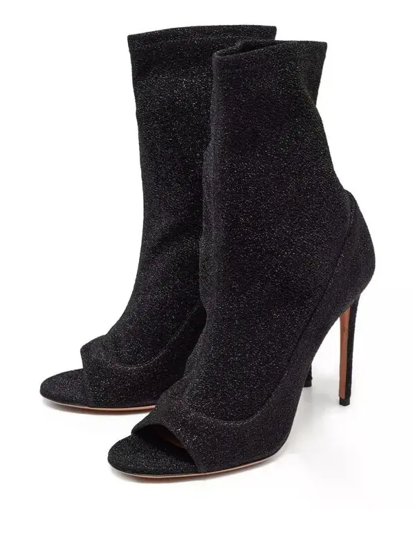 AQUAZZURA 110mm Glitter-detailing Boots