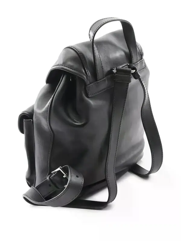 Prada Logo-plaque Leather Backpack