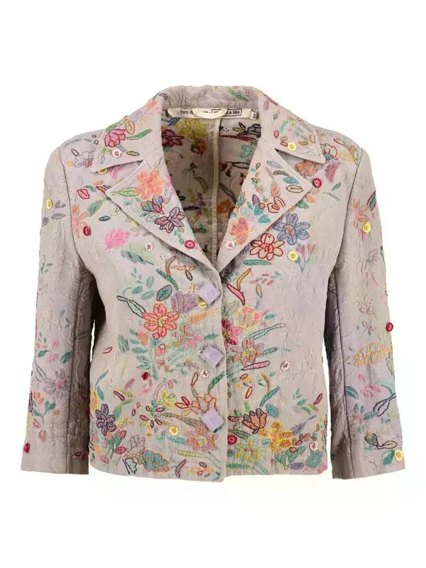 Aspesi Floral-embroidered Blazer