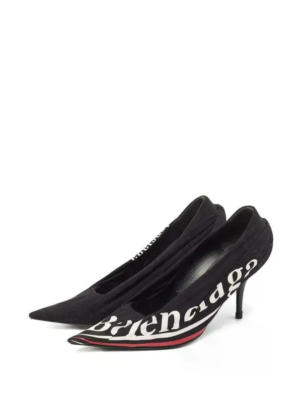 Balenciaga Logo-print Stiletto Pumps
