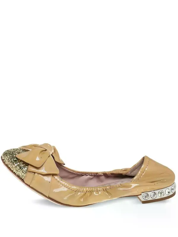Miu Miu Bow-embellished Ballet Flats