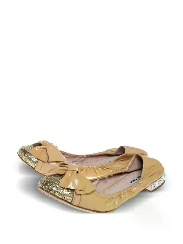 Miu Miu Bow-embellished Ballet Flats