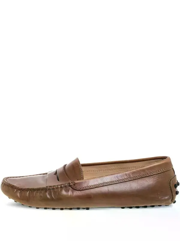 TOD'S Embossed Leather Loafers