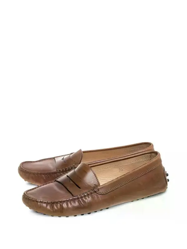 TOD'S Embossed Leather Loafers