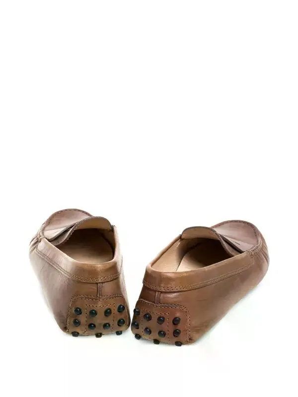 TOD'S Embossed Leather Loafers