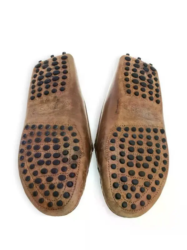 TOD'S Embossed Leather Loafers