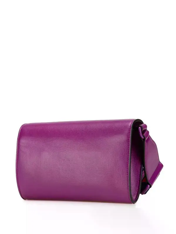 Gucci Leather Horsebit 1955 Web Crossbody Bag - Purple