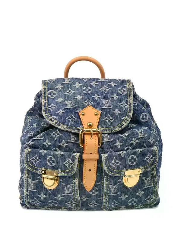 LOUIS VUITTON 2006 Monogram Denim Backpack