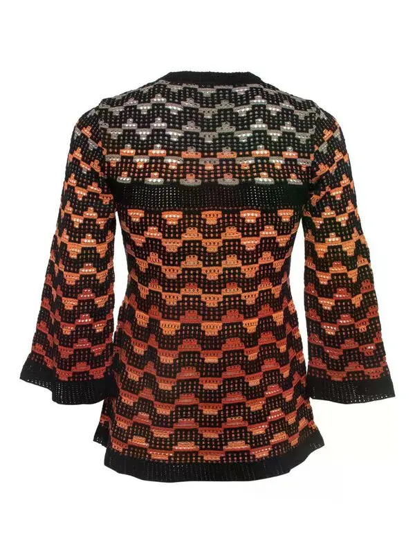 Missoni Geometric-pattern Bell-sleeves Top