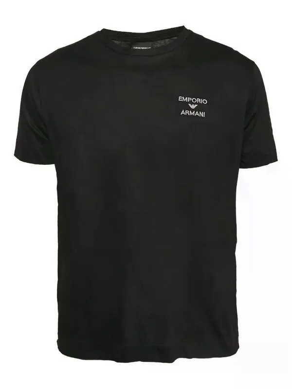 Emporio Armani Logo-embroidered T-shirt