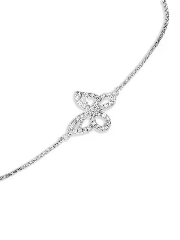 LB EXCLUSIVE 14k White Gold Butterfly Diamond Bracelet