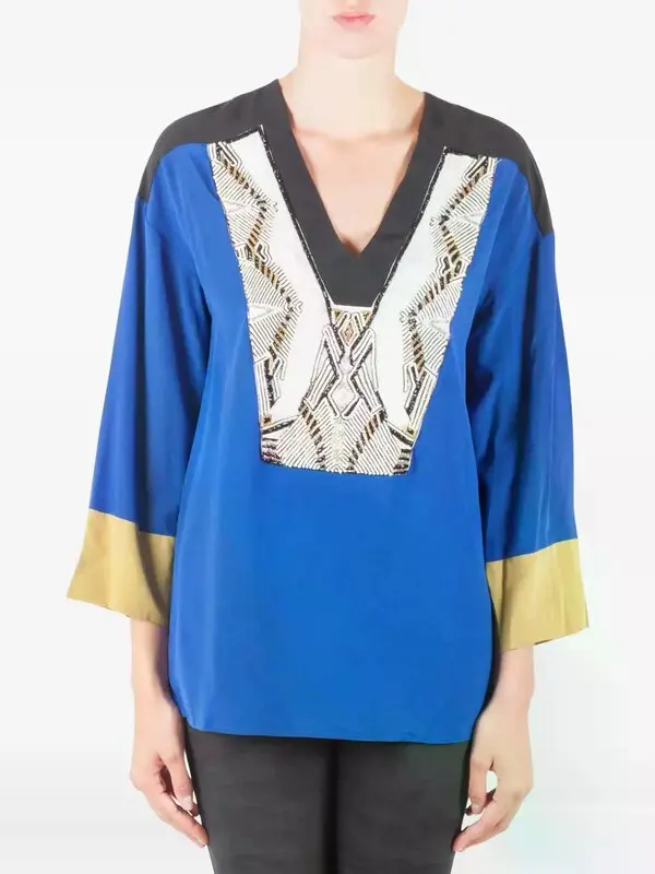 Etro Beaded Silk Top