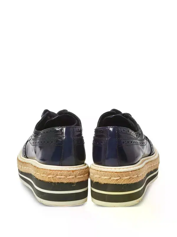 Prada Brogue Platform Shoes