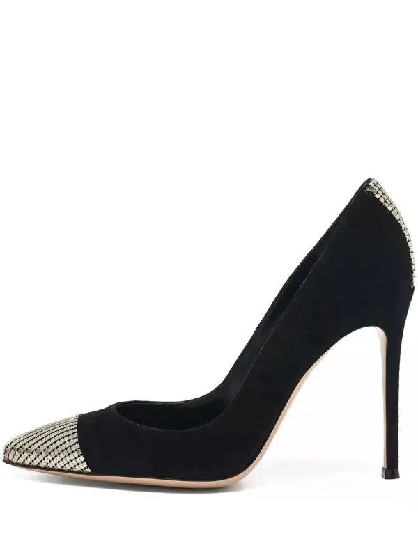 GIANVITO ROSSI Crystal-embellished Pointed-toe Pumps