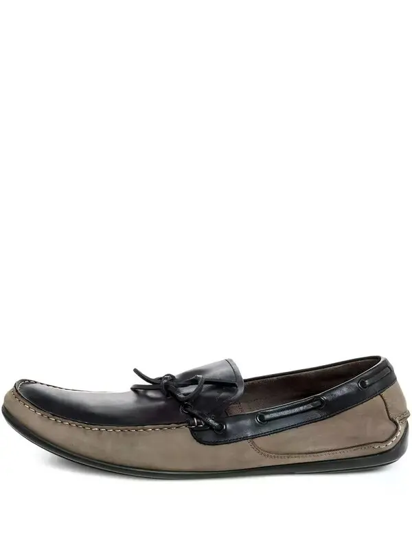FERRAGAMO Leather-panelled Loafers