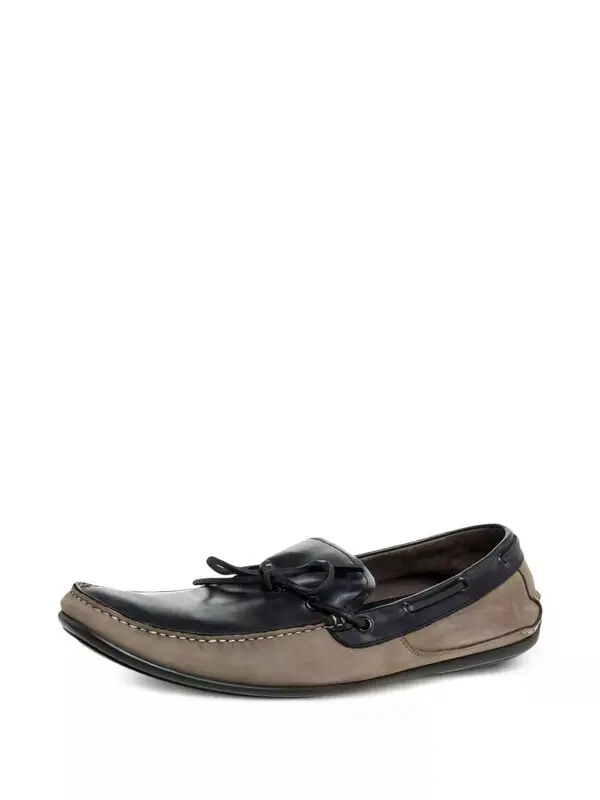 FERRAGAMO Leather-panelled Loafers