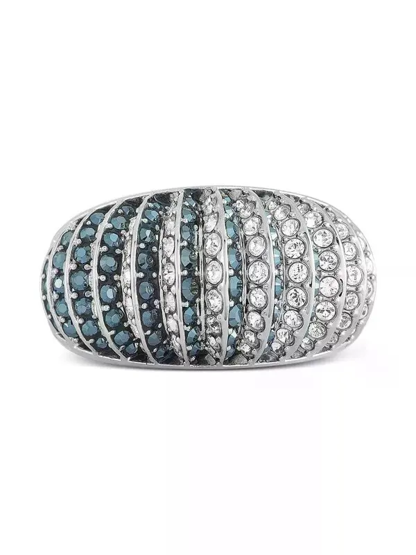 SWAROVSKI Crystal Embellished Cocktail Ring - Silver