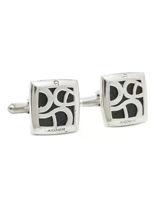 AIGNER Logo-embellished Cufflinks