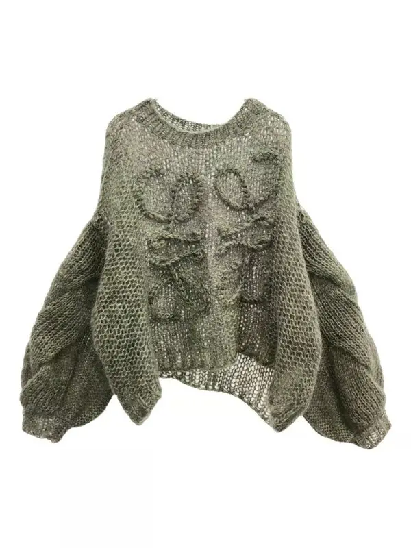 Loewe 2010s Anagram Sweater - Green