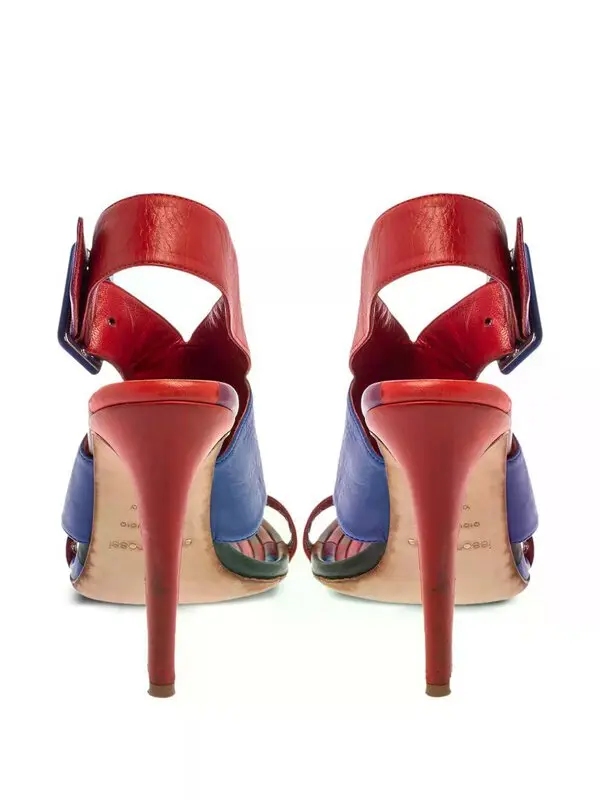 SERGIO ROSSI 100mm Color-block Sandals