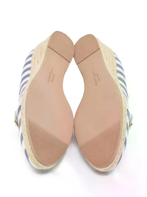 FERRAGAMO 50mm Striped Espadrilles