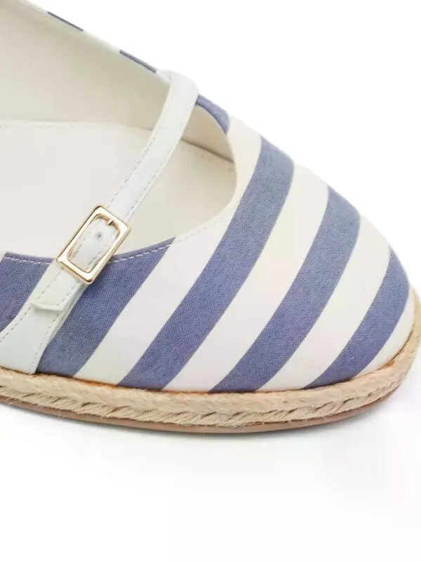 FERRAGAMO 50mm Striped Espadrilles