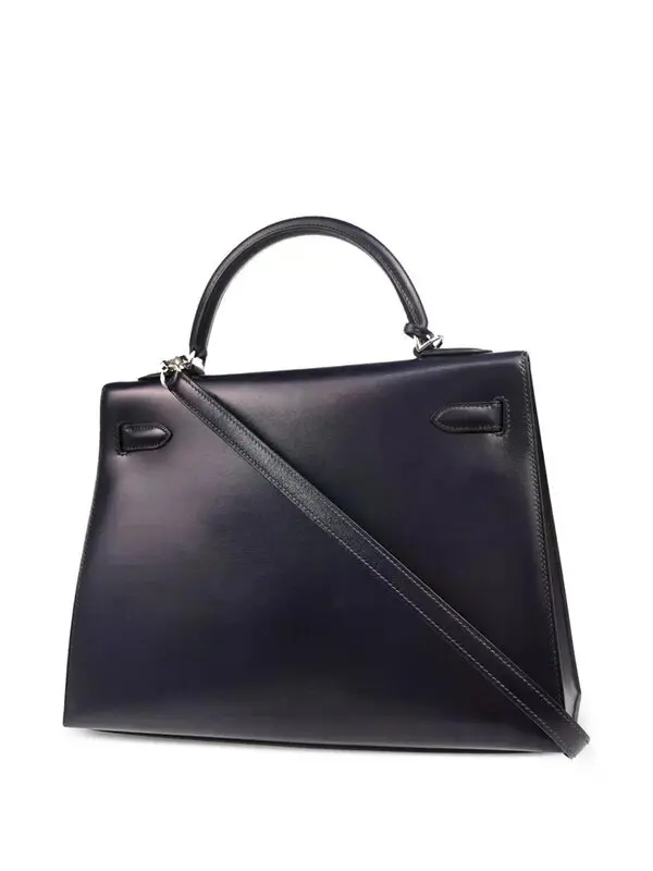 Hermès 2003 Kelly 32 Sellier Two-way Handbag - Blue