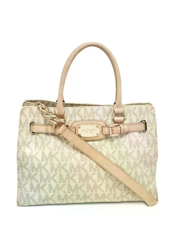 Michael Kors Monogram Leather Tote