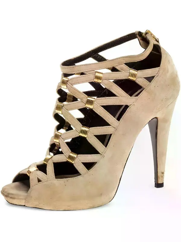 Roberto Cavalli 105mm Suede Ankle Boots
