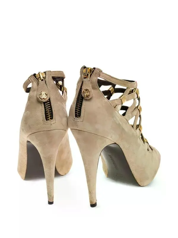 Roberto Cavalli 105mm Suede Ankle Boots
