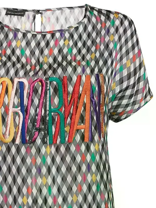 Emporio Armani Logo-embroidered Blouse