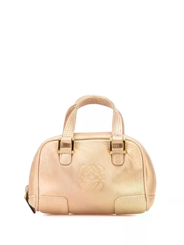 Loewe Amazona Metallic Leather Satchel