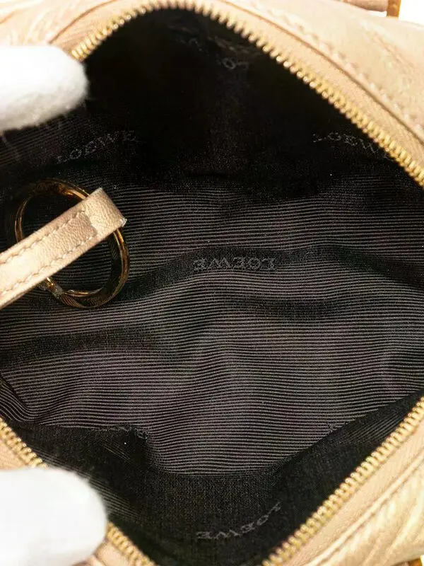 Loewe Amazona Metallic Leather Satchel