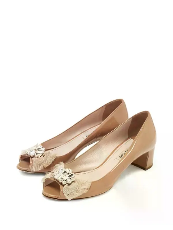 Miu Miu 45mm Crystal-embellished Pumps