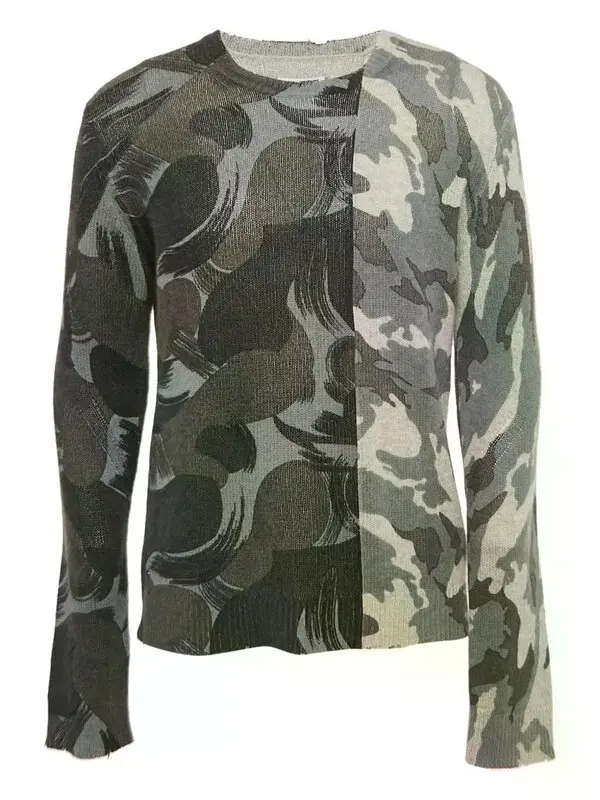Zadig&Voltaire Camouflage Pattern Cashmere Sweater