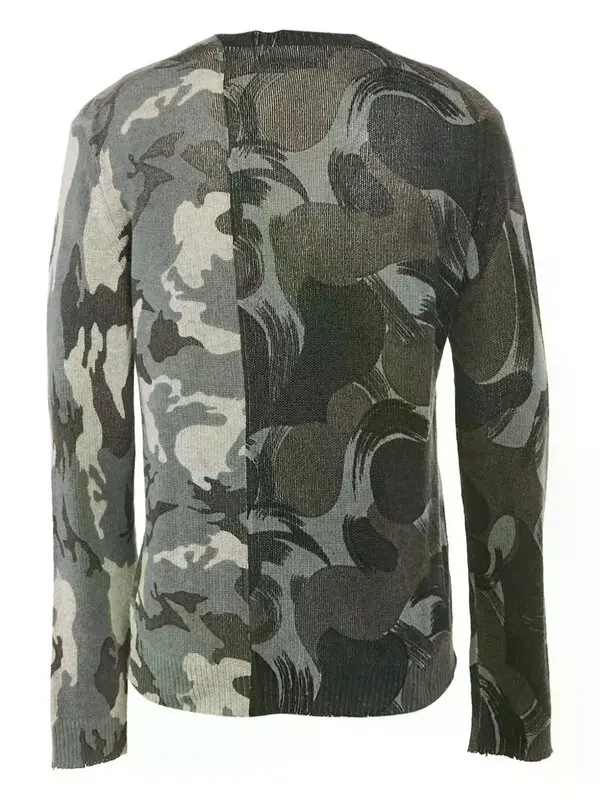 Zadig&Voltaire Camouflage Pattern Cashmere Sweater