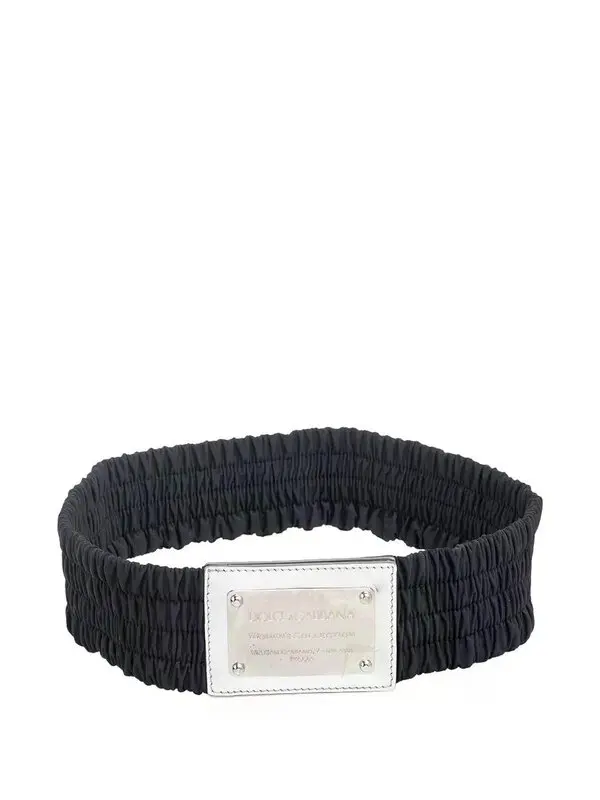 Dolce & Gabbana Elastic Belt - Black